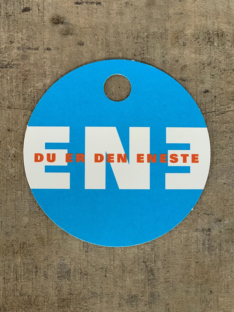 Farve Kort - Du den Eneste Ene (pakke m. 20 stk.) - Runde Kort - Farve - A2 Living ApS