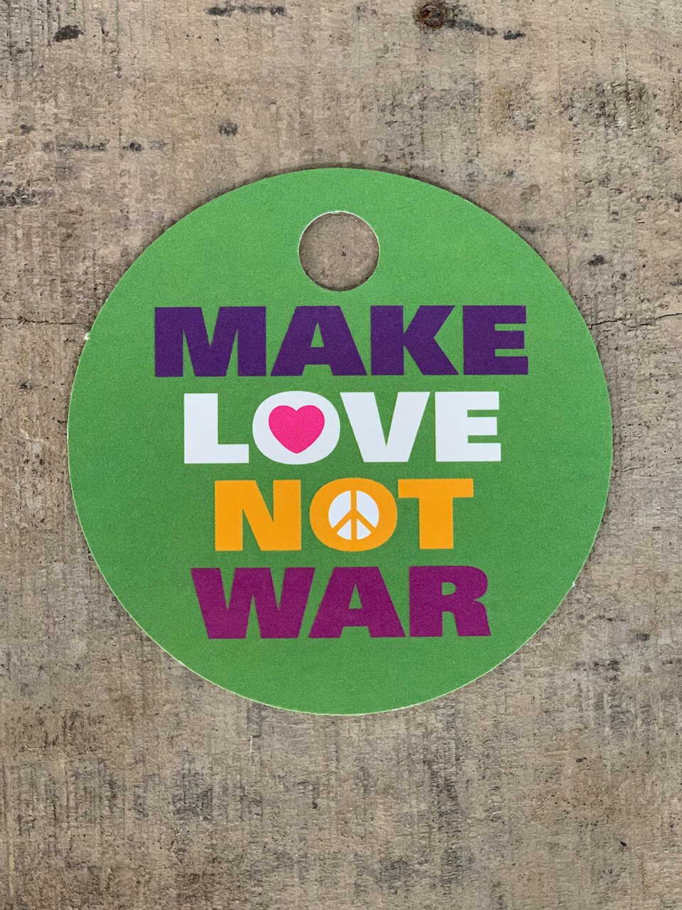 Farve Kort - Make Love (pakke m. 20 stk.) - Runde Kort - Farve - A2 ...