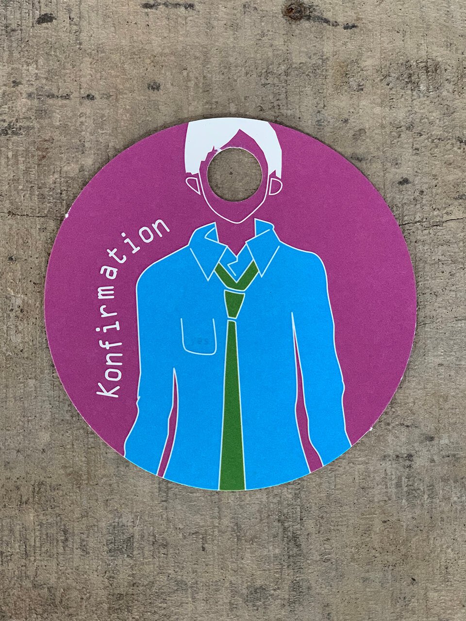 Farve Kort - Konfi Boy (pakke m. 20 stk.) - Runde Kort - Farve - A2 ...