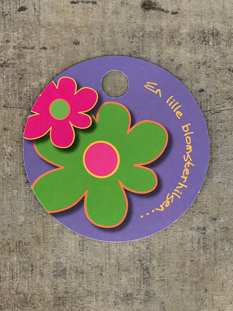 Farve Kort - Blomsterhilsen (pakke m. 20 stk.) - Runde Kort - Farve ...