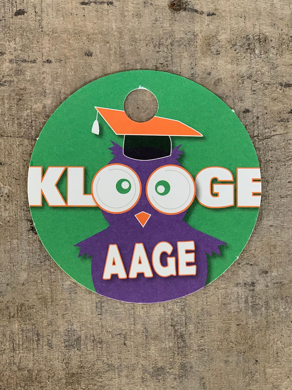 Farve Kort - Kloge Aage (pakke m. 20 stk.) - Runde Kort - Farve - A2 ...