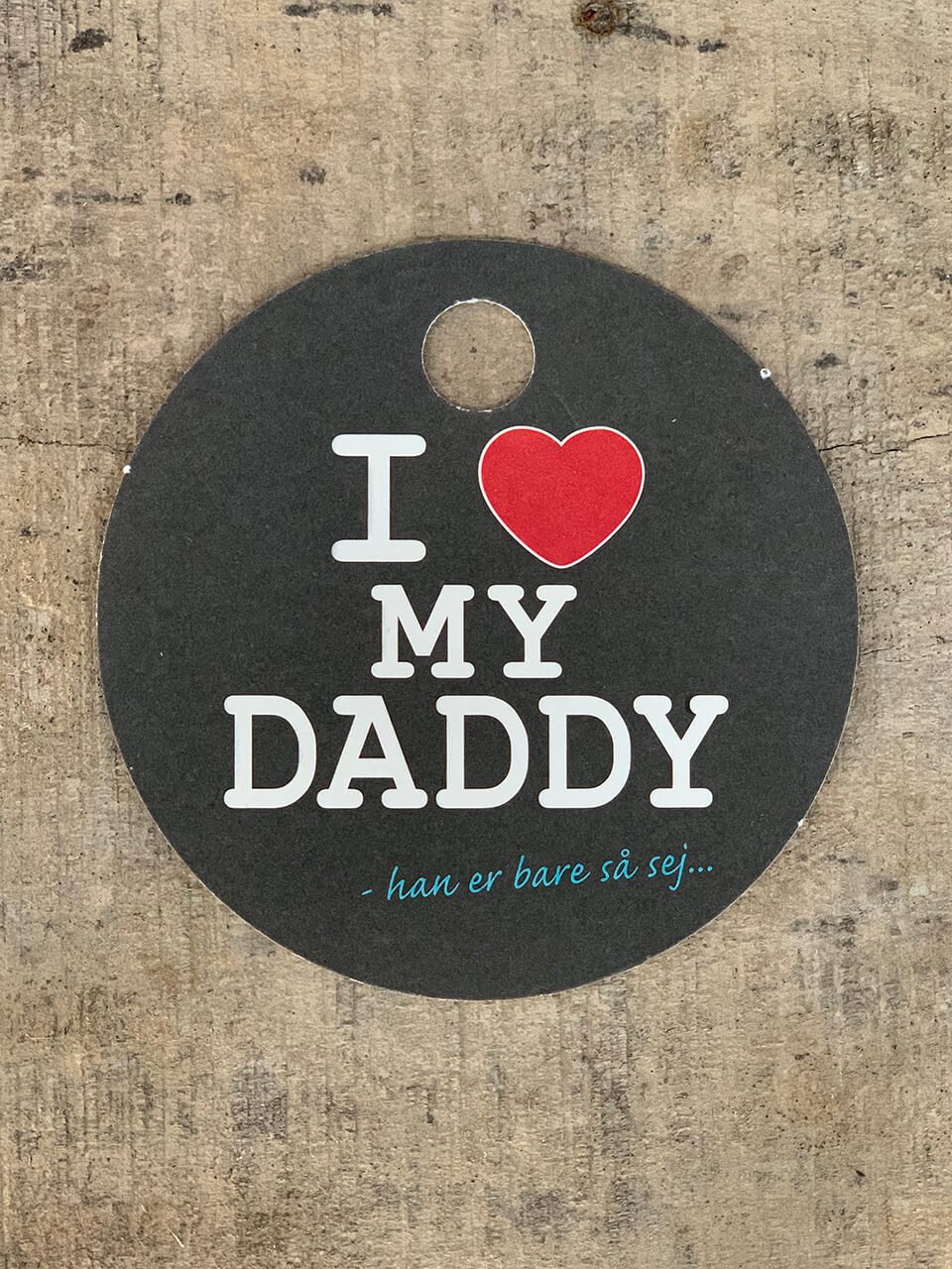 Farve Kort - Daddy (pakke m. 20 stk.) - Runde Kort - Farve - A2 Living ApS