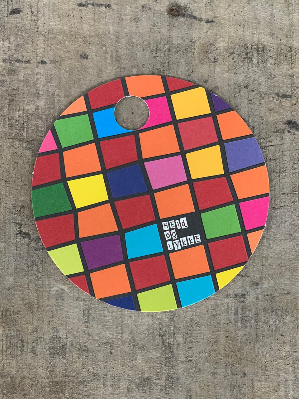 Farve Kort - Held og Lykke (pakke m. 20 stk.) - Runde Kort - Farve - A2 ...