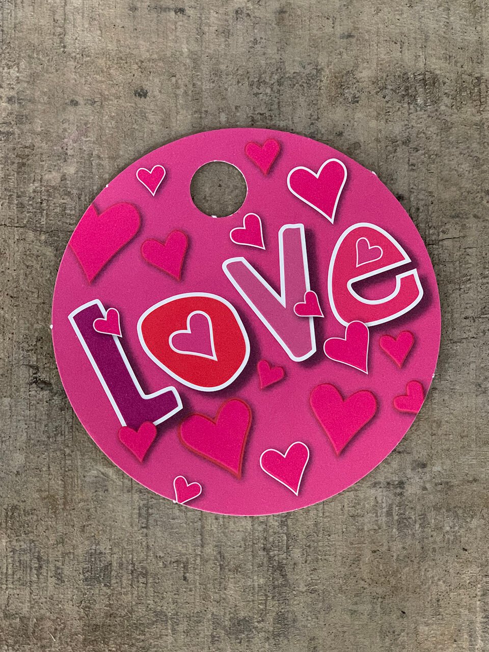 Farve Kort - Love (pakke m. 20 stk.) - Runde Kort - Farve - A2 Living ApS