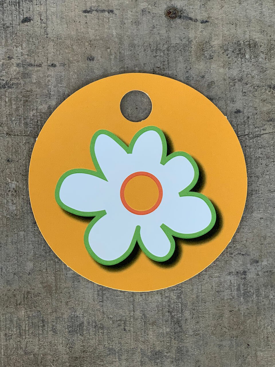 Farve Kort - Flower big (pakke m. 20 stk.) - Runde Kort - Farve - A2 ...