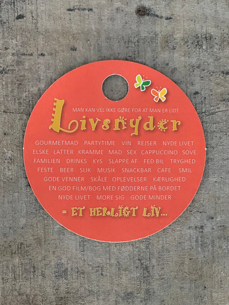 Farve Kort - Livsnyder (pakke m. 20 stk.) - Runde Kort - Farve - A2 ...