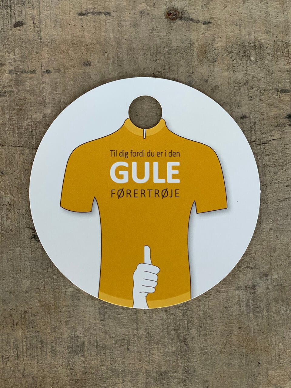 Farve Kort - Gule føretrøje (pakke m. 20 stk.) - Runde Kort - Farve ...