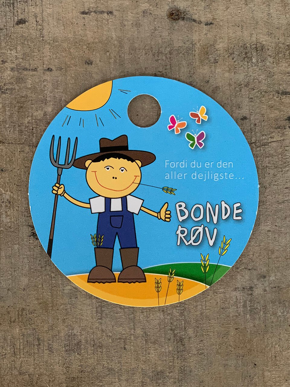 Farve Kort - Bonderøv (pakke m. 20 stk.) - Runde Kort - Farve - A2 ...